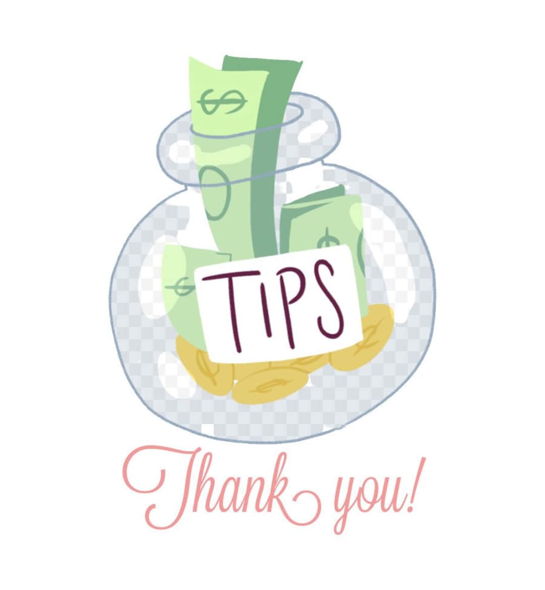 TIP JAR Thank You for Your Consideration - Etsy