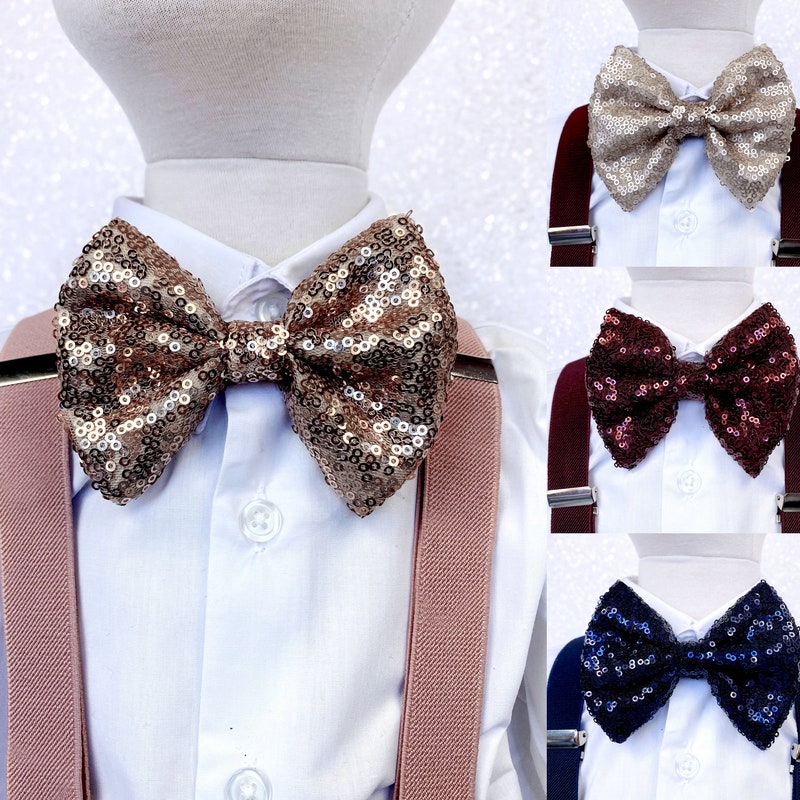 Mini Sequin Bow - Etsy