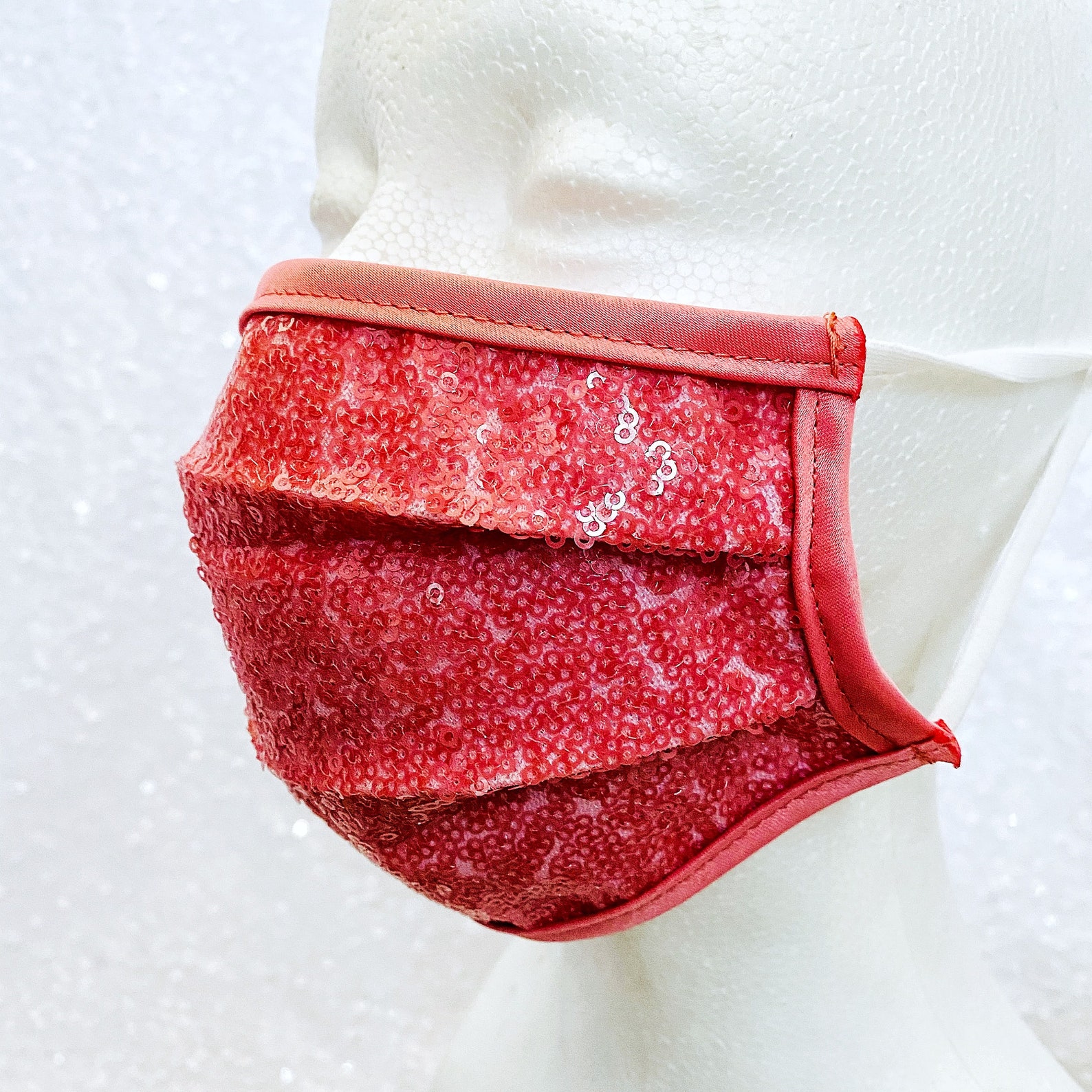 Gold Mini Sequence Face Mask Filter Washable Reusable Women | Etsy