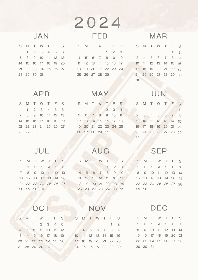 Printable 2024 Planner Bundle - 2024 Diary - 2024 Yearly Planner ...