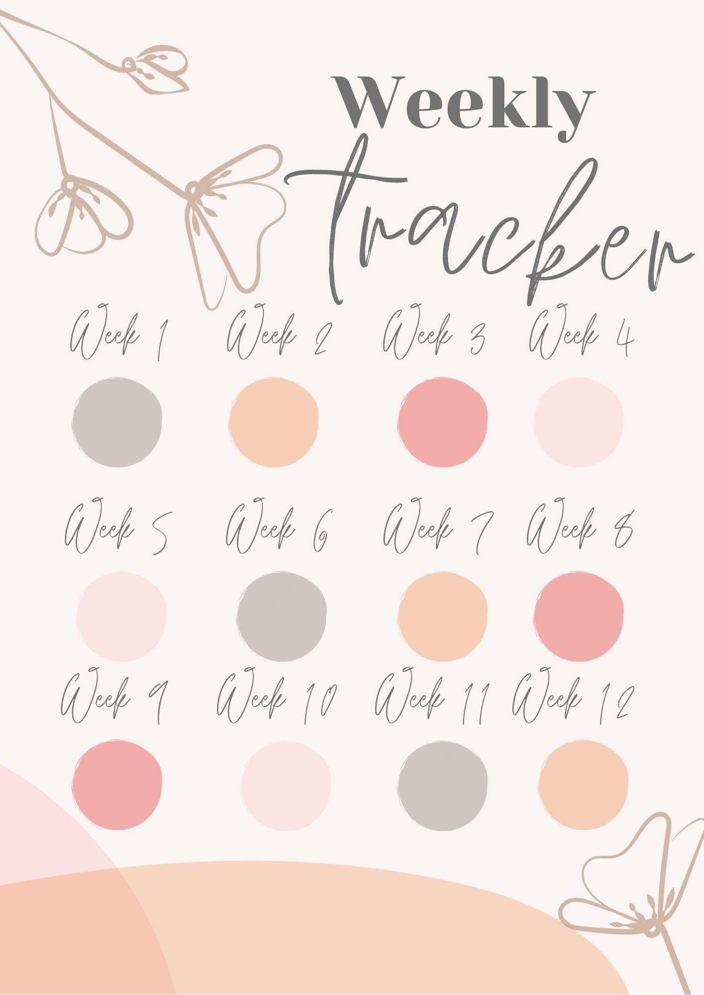 Printable Weekly Weight Loss Journal, Measurement Tracker, Weight Loss ...