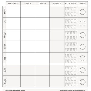 Wellness and Weight Loss Journal, Weight Loss Tracker, Fitness Tracker ...