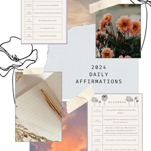 2024 Daily Positive and Powerful Affirmations/ Self-love Affirmations ...