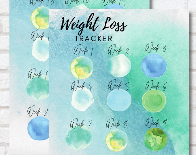 Wellness and Weight Loss Journal, Weight Loss Tracker, Fitness Tracker ...