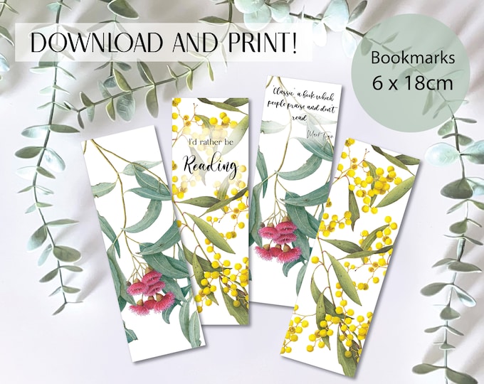 Eucalyptus Leaf Bookmark - Canvas Bookmark 2x6in (5x15cm) - Gumtree ...