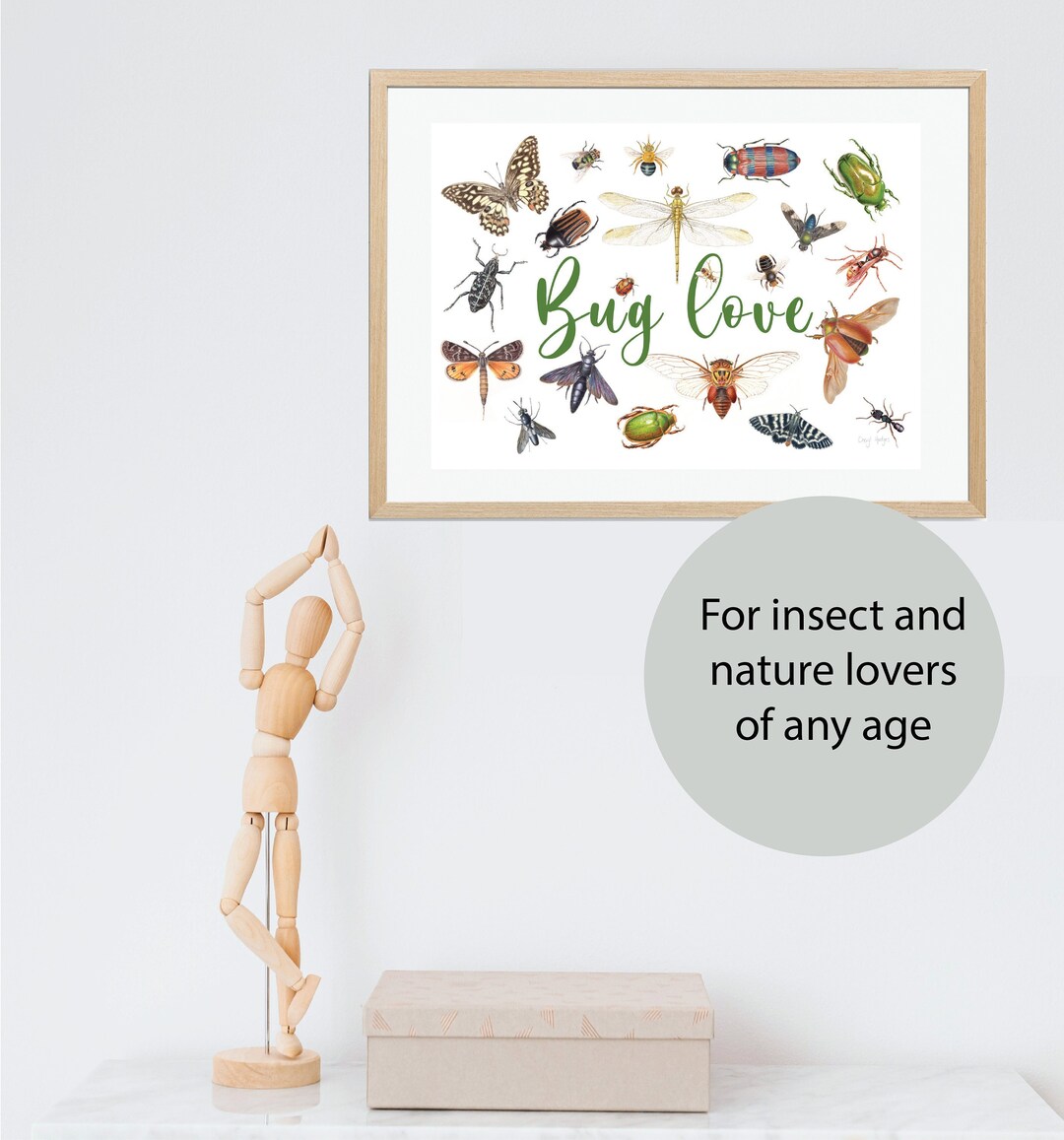 Australian Native Insects Art Print, Bug Love Wall Decor - Etsy Australia