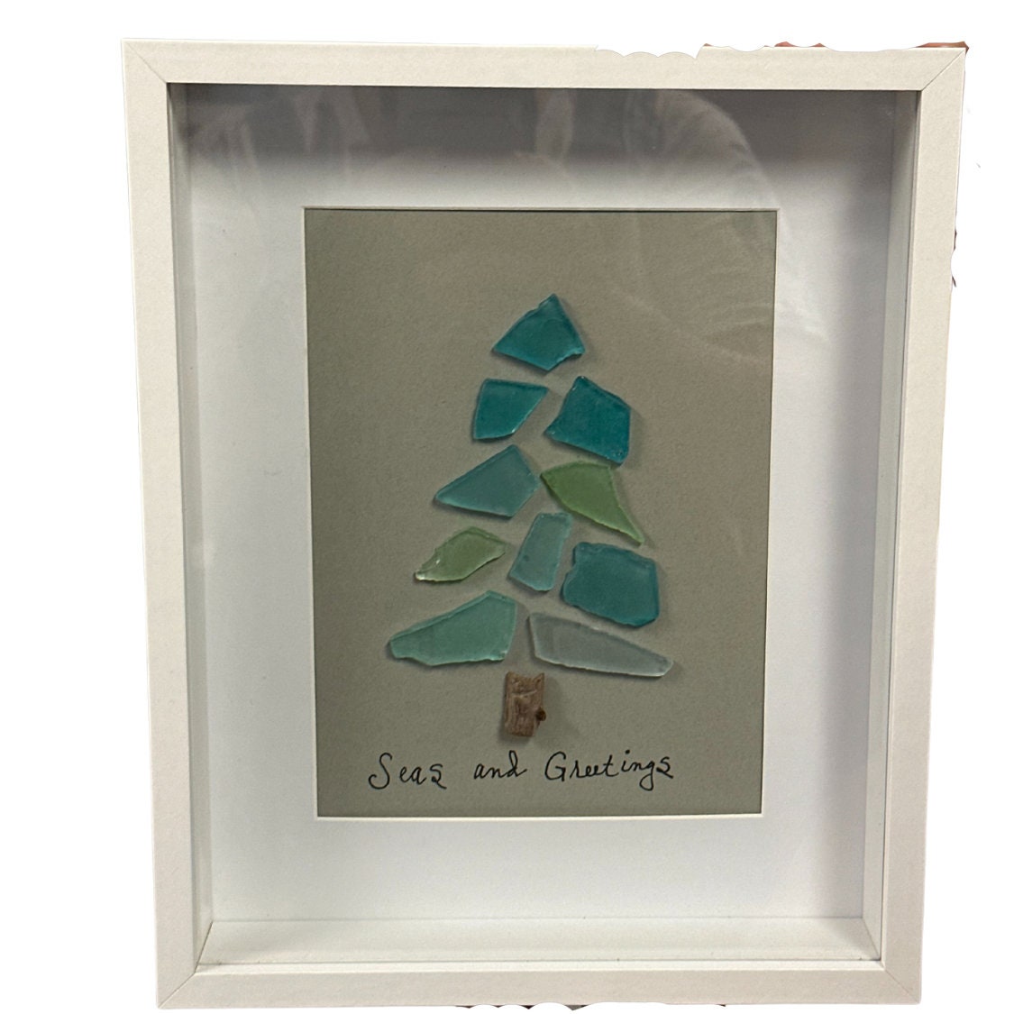 Coastal Seaglass Shadow Box - Etsy