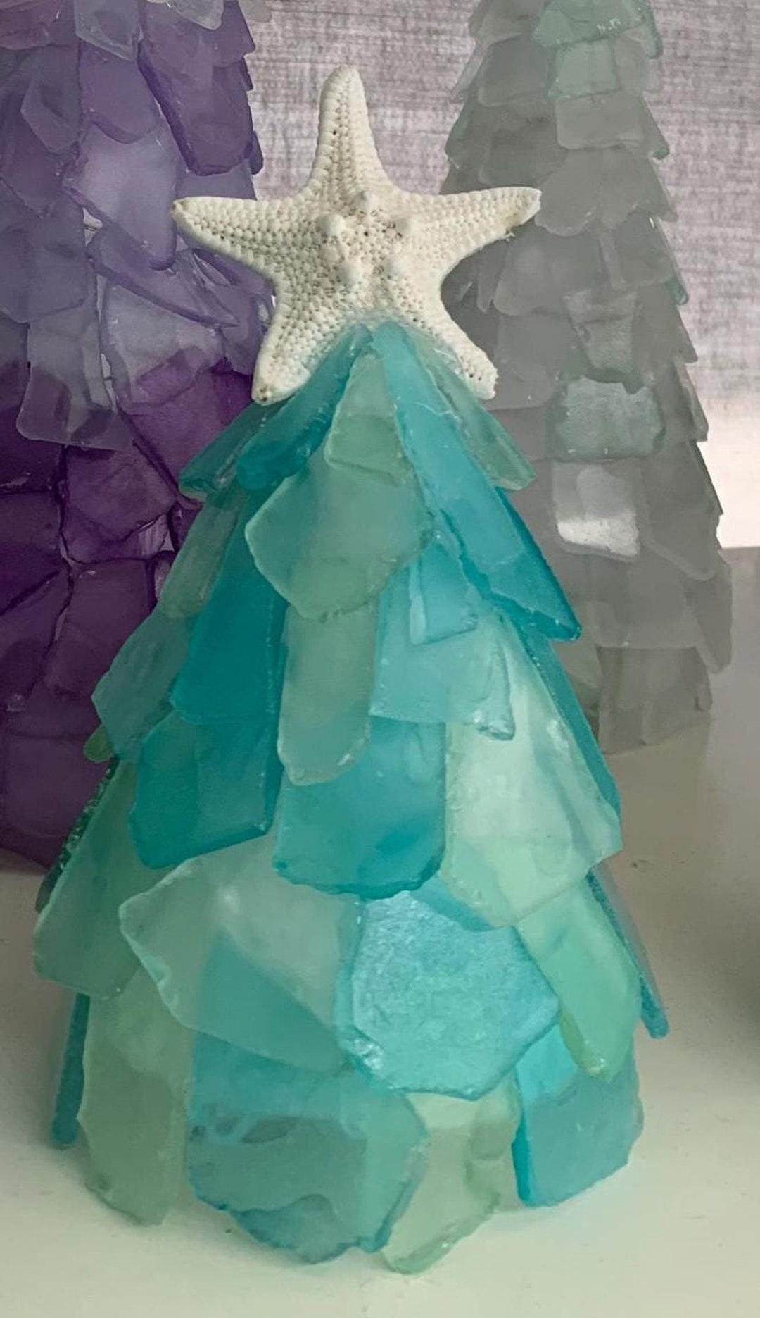 Seaglass 3D Light up Tree, 6 Inch - Etsy