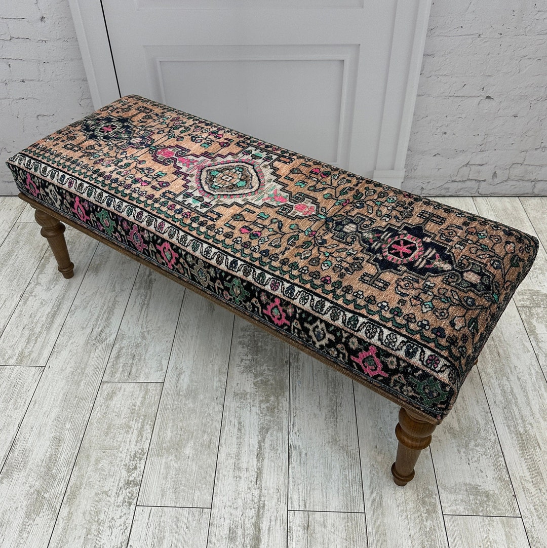 Long Boho Bench Bedroom Ottoman Bench 18x18x48 Bench - Etsy