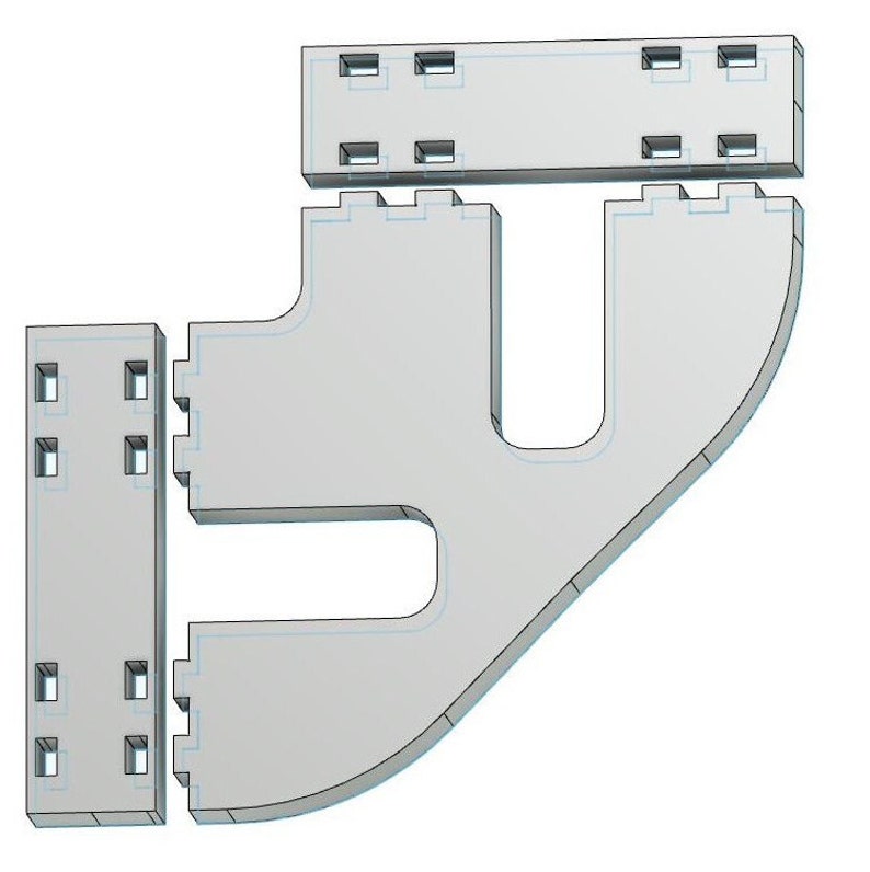 Welding DXF File 90 Degree Clamp Block 8 1/4 X 8 1/4 - Etsy