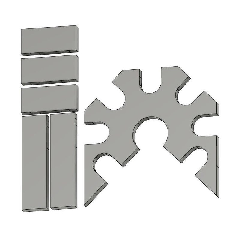 5 Sided Fab Square DXF File Plasma Cut - Etsy