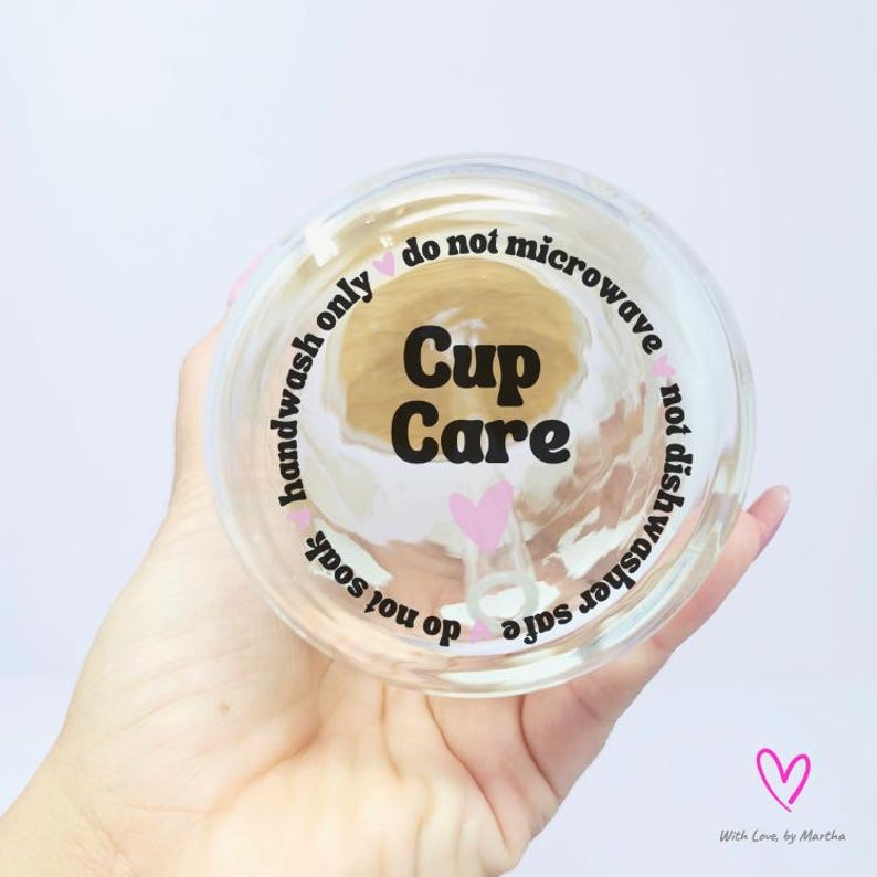 Cup Care Instructions PNG: Bottom of Cup Decal (digital Download) - Etsy