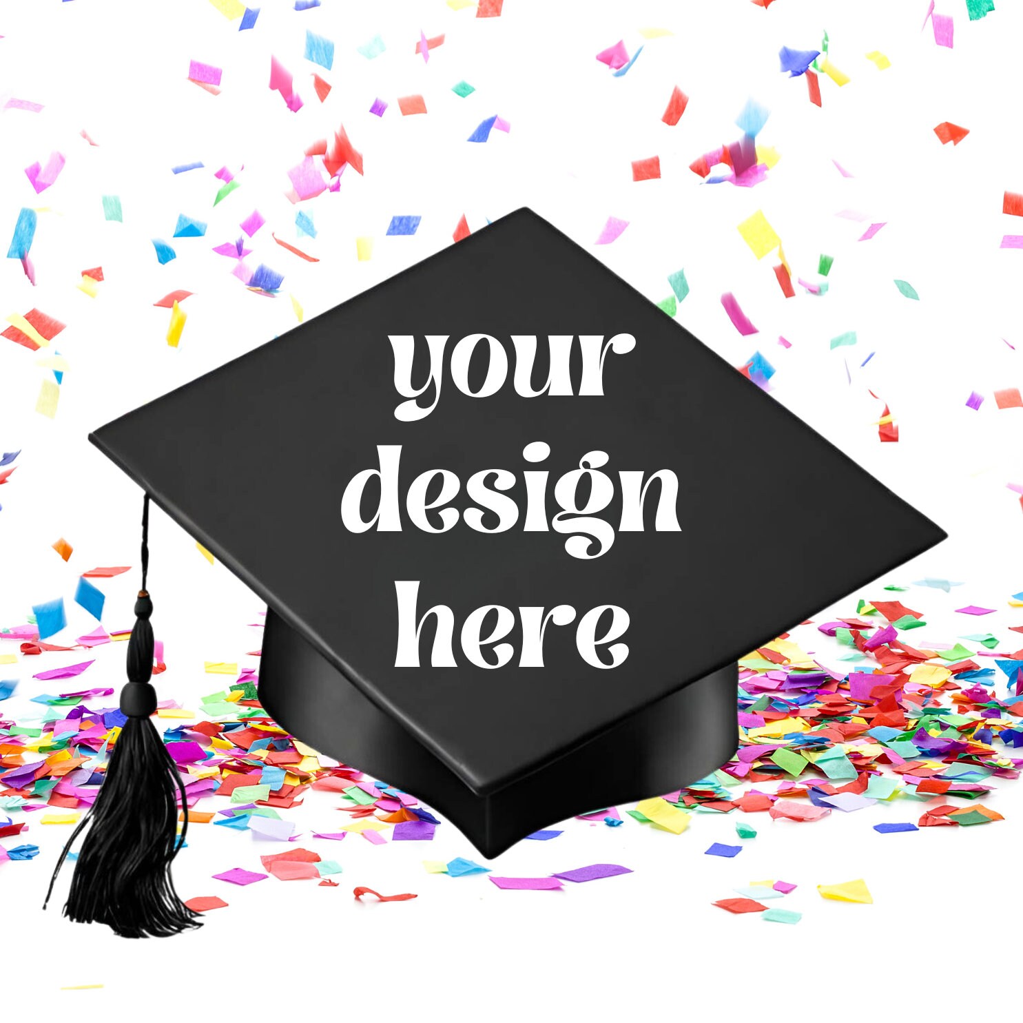 Graduation Cap Mockup PNG, Grad Cap Decoration, Class of 2024 Mockup ...