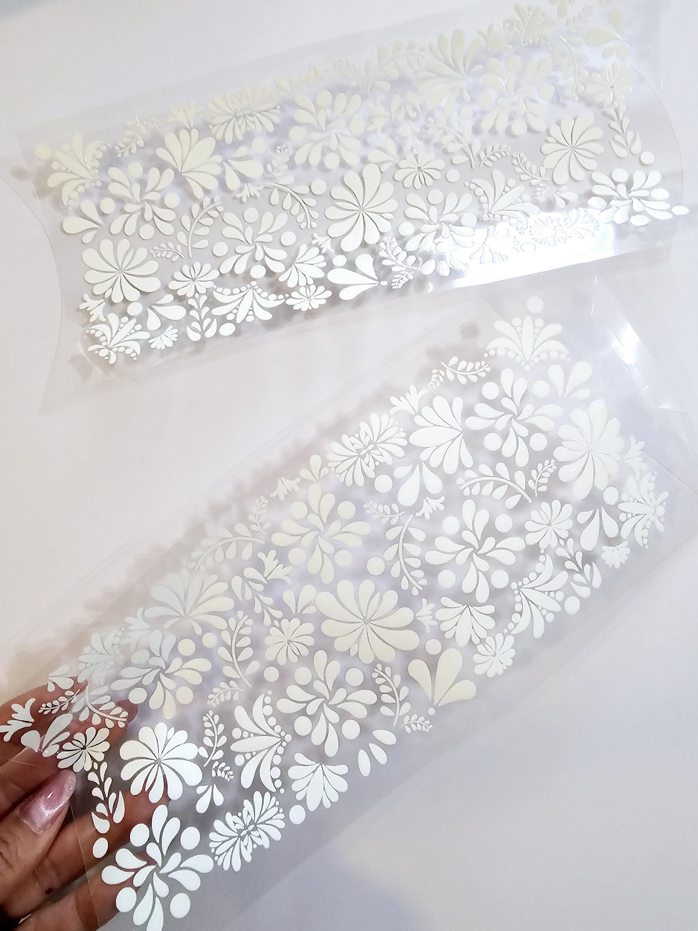 Mexican White Talavera UVDTF Wrap, Clay Pattern Wrap, Mexican ...