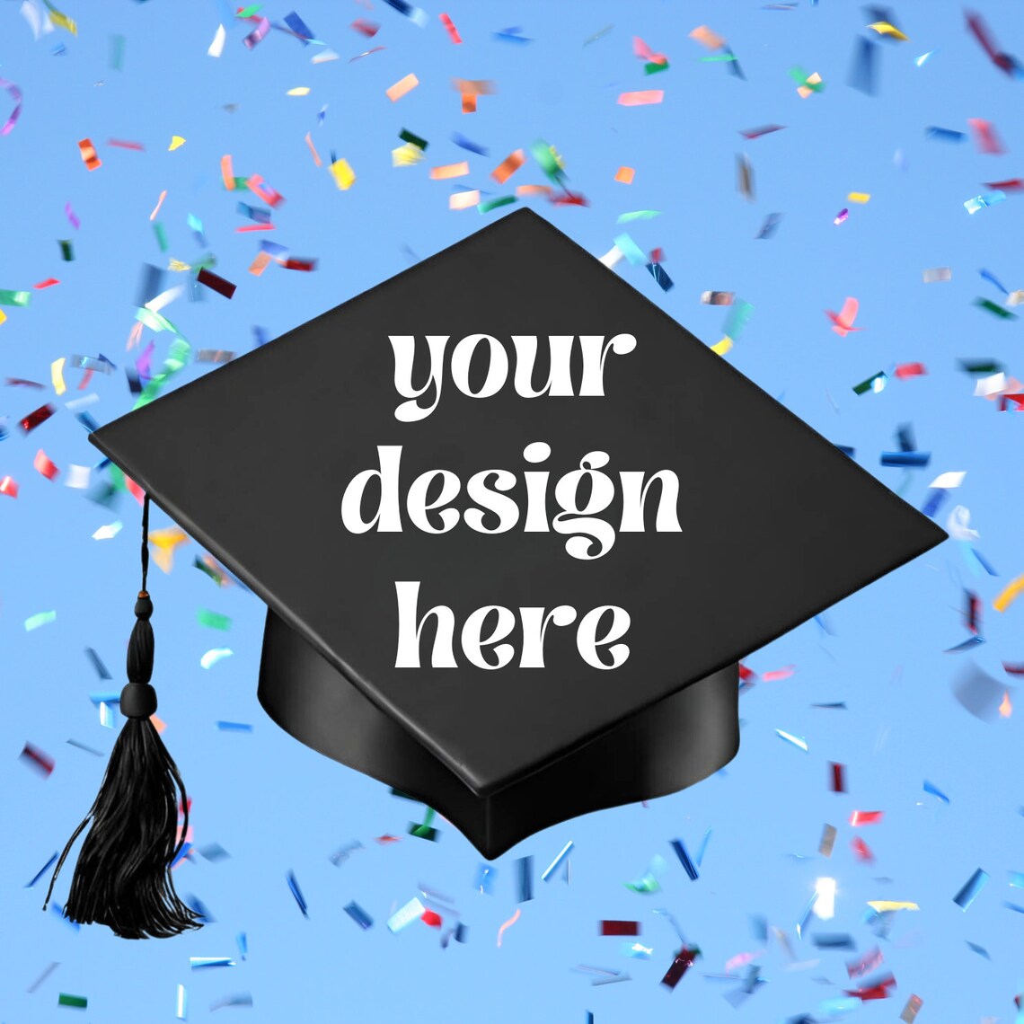 Graduation Cap Mockup PNG, Grad Cap Decoration, Class of 2024 Mockup ...
