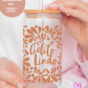 Mexican Talavera Wrap PNG: Cielito Lindo Barro Brown Design (digital ...