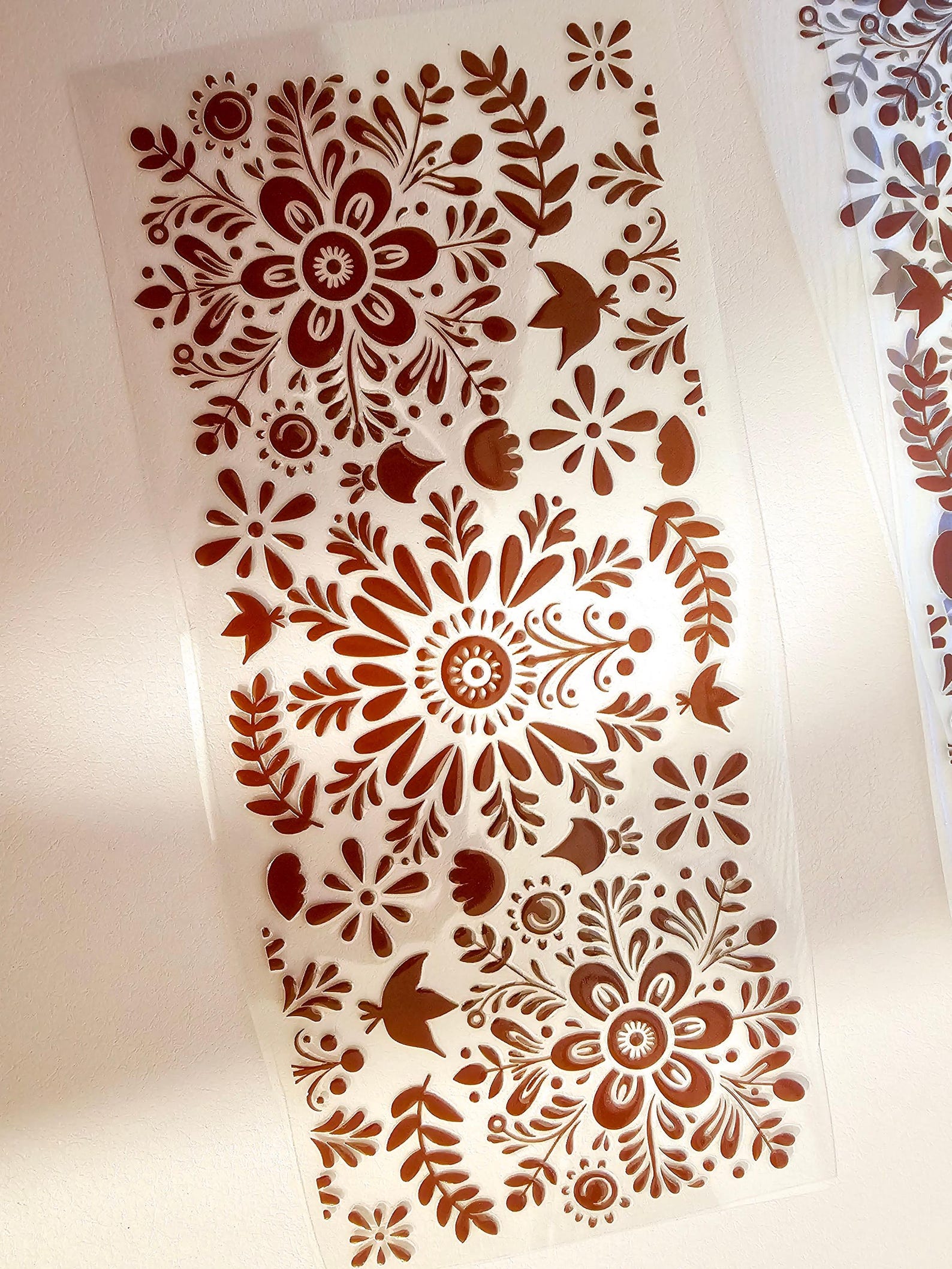 Talavera UVDTF Wrap: Mexican Embroidery Style, Flower Snowflake Pattern ...