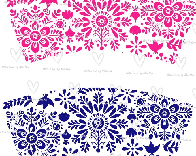 Snowflake Talavera Shot Glass Wraps (para Leslie)- Custom - Etsy
