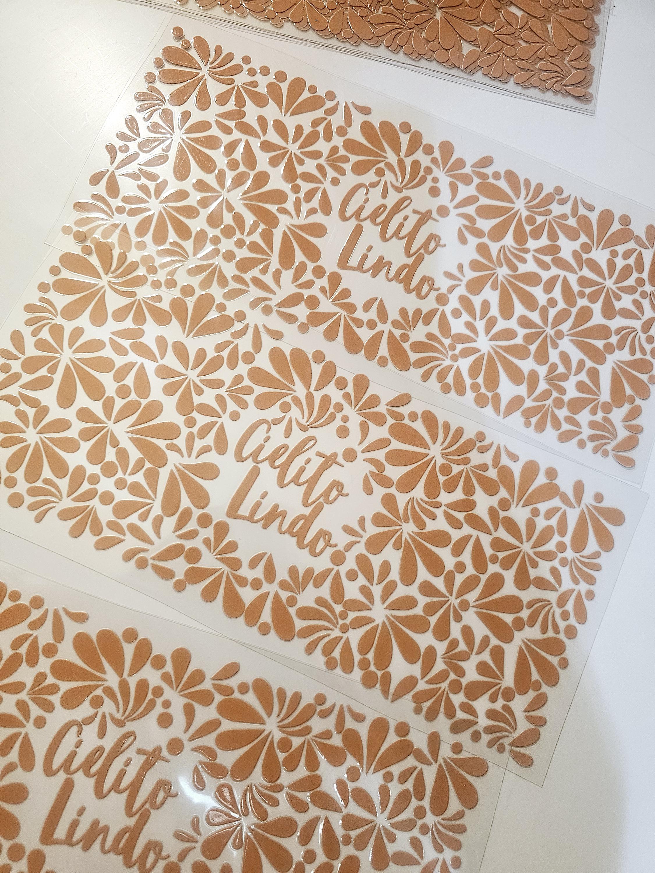 Cielito Lindo UVDTF Wrap: Mexican Talavera Embroidery Design Transfer ...