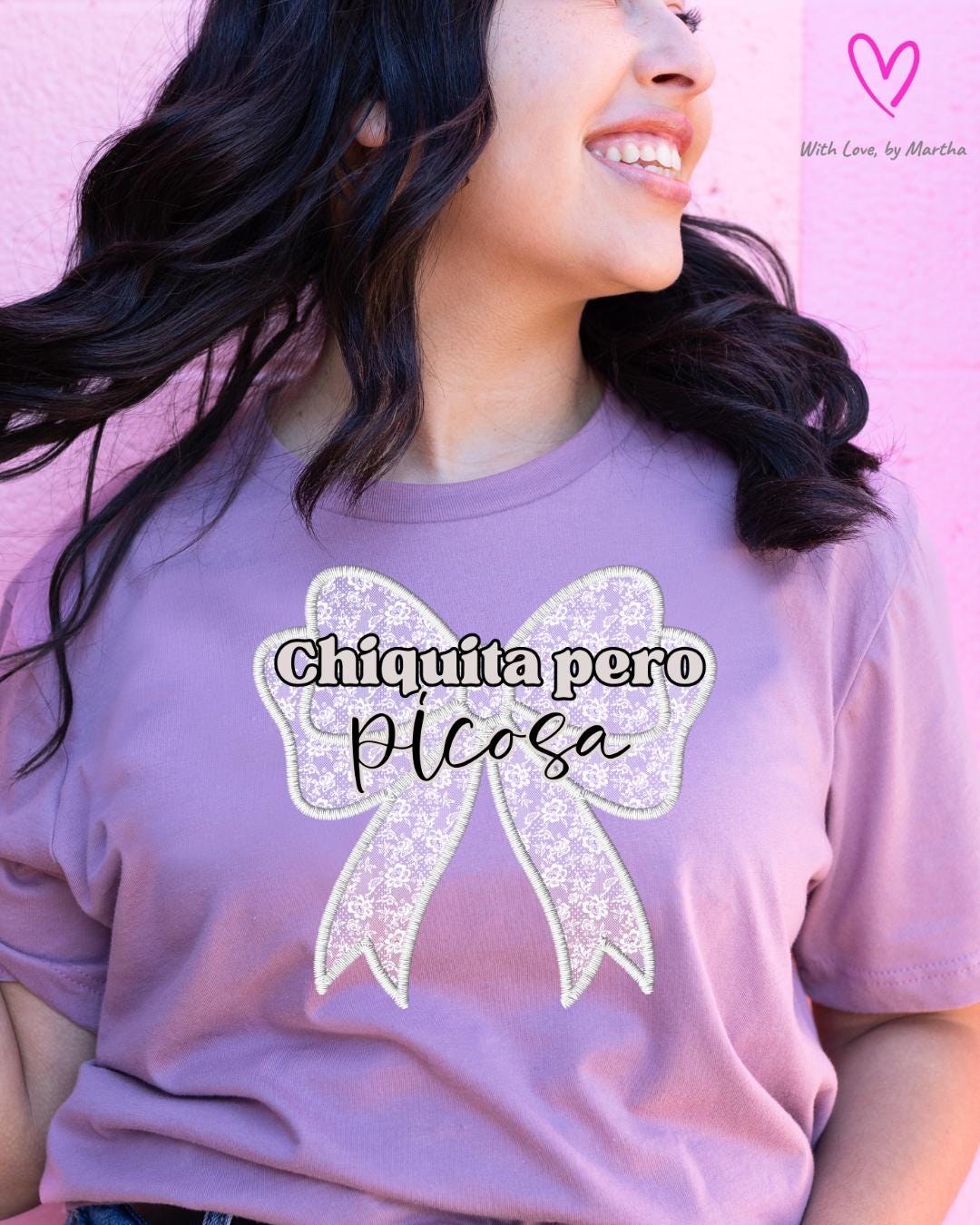 Lace Bow Png, Chiquita per Picosa Png, Latina Shirt, Coquette Heart ...