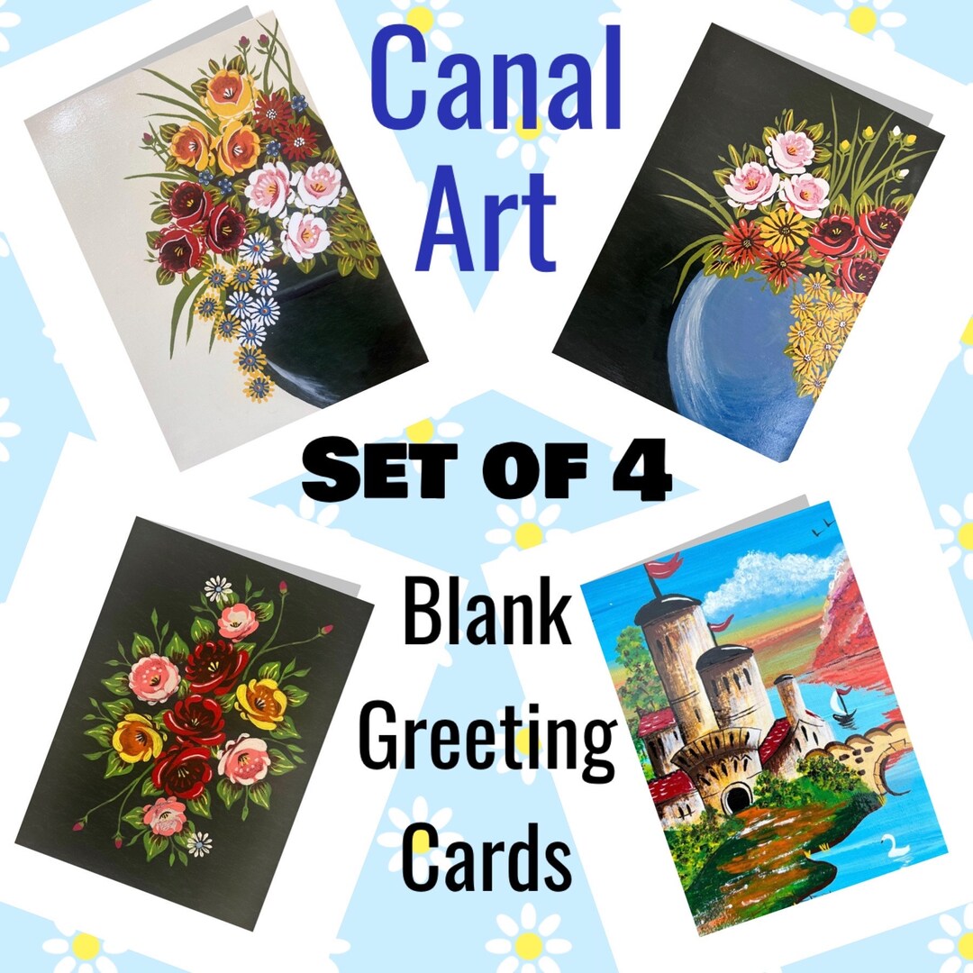 Canal Art Cards Pack of 4 A Tribute to Tradition and Beauty Hand ...