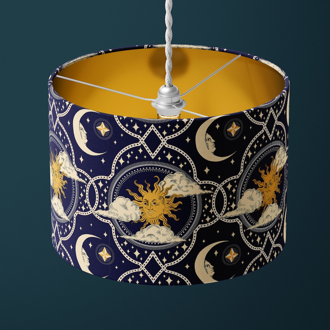 Whimsigoth Celestial Ceiling Lamp Shade Pendant, Witchy Gift Gothic ...