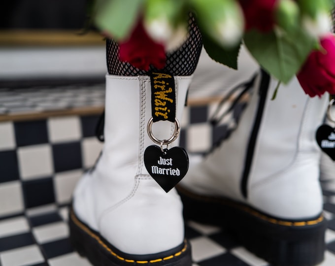 Just Married Boot Charms - Etsy