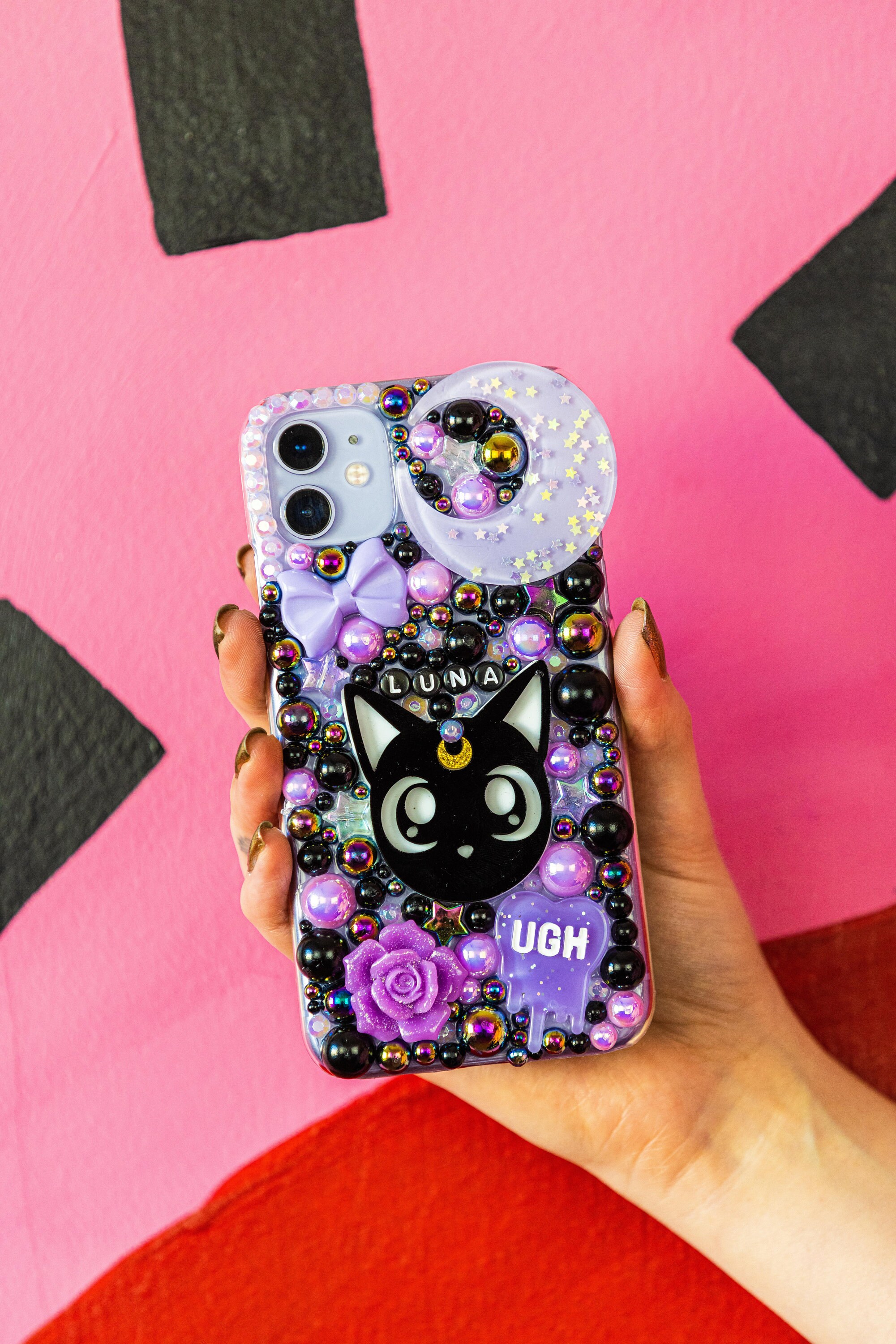 Luna Cat Decoden Phone Case | Etsy