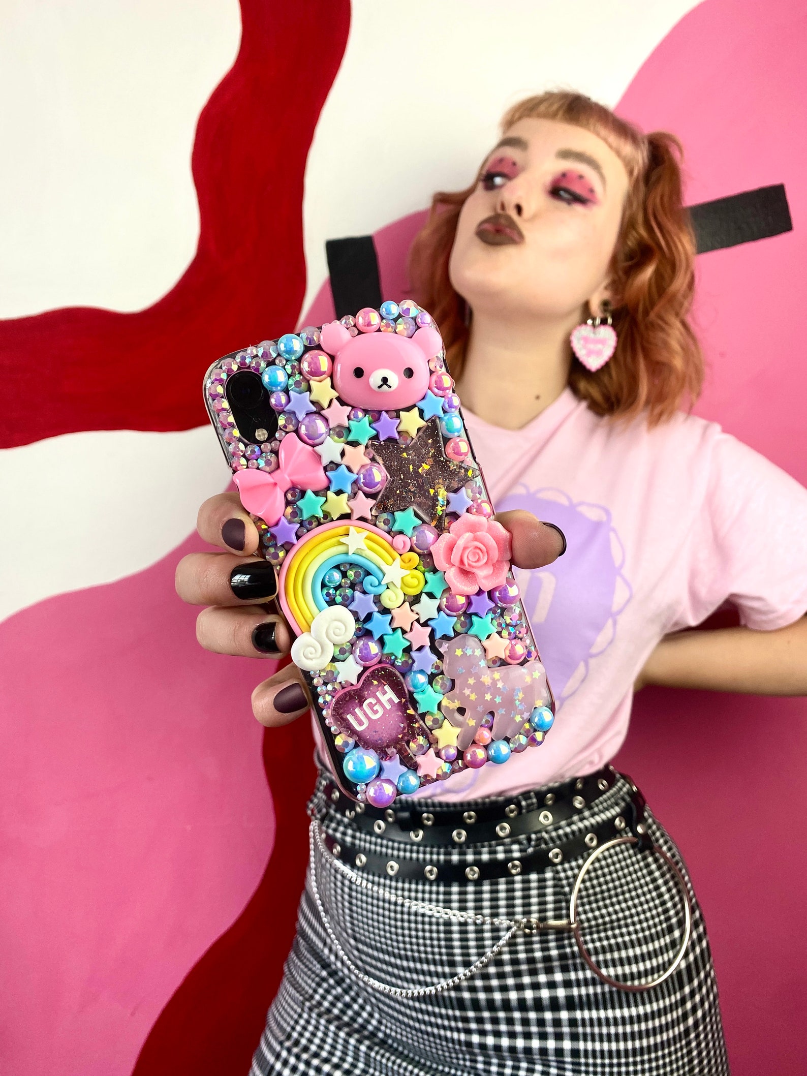 Pink Layered Cute Pastel Phone Case - Etsy UK