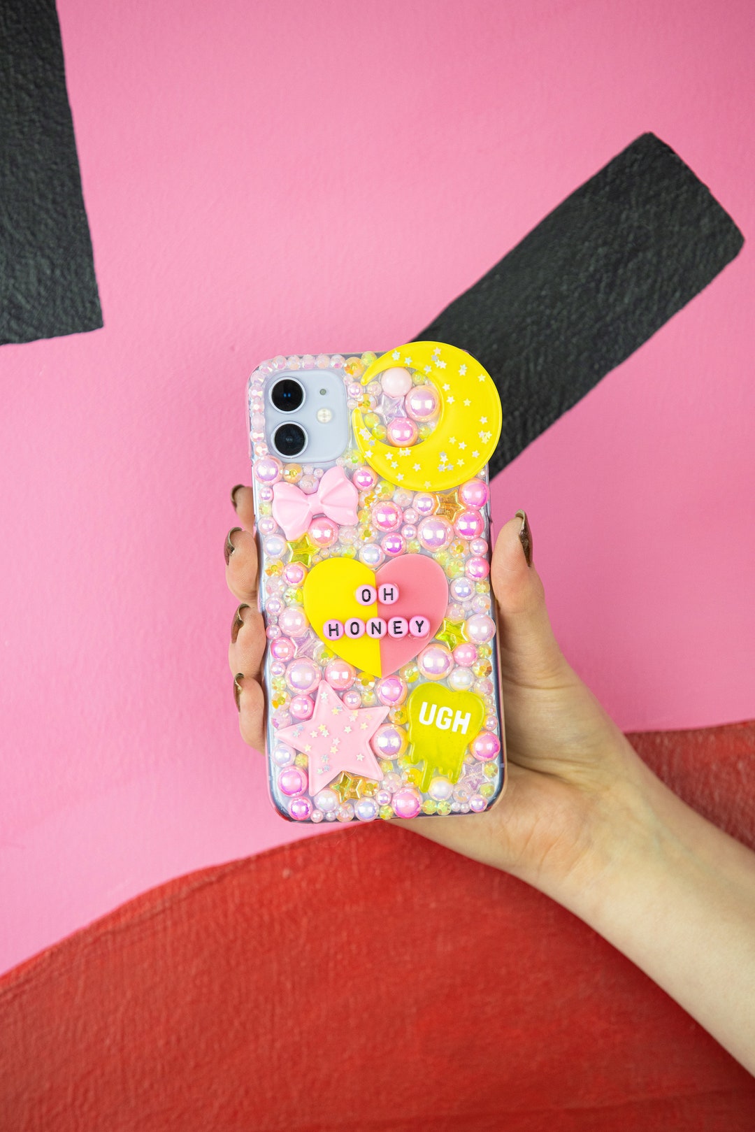 Oh Honey Decoden Phone Case - Etsy UK