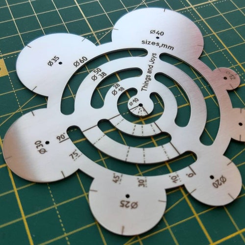 Leather Tool for Craft Circul Ruler Steel Leather Multi | Etsy