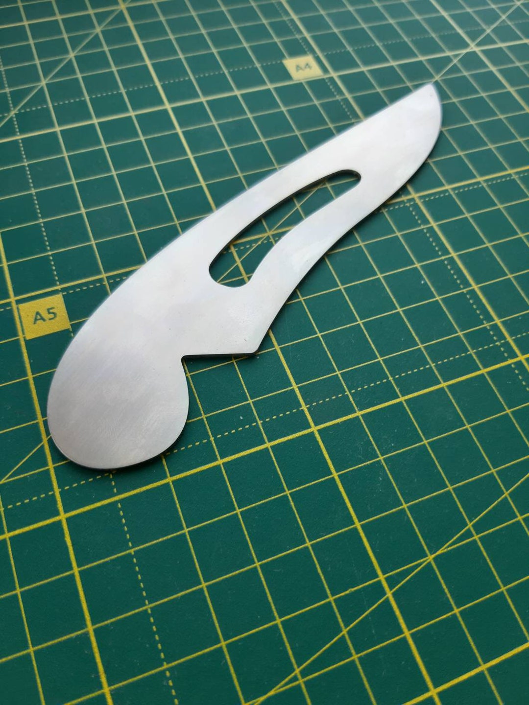 Leather Tool for Craft, French Curve Ruler, Steel Leather Corner Ruler ...