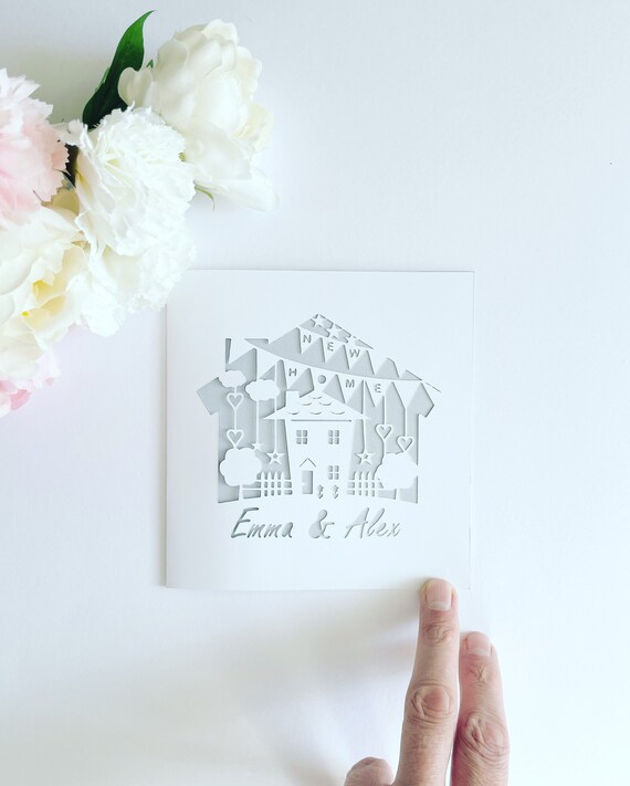 Personalised New Home Names Card Couple Card First Home | Etsy