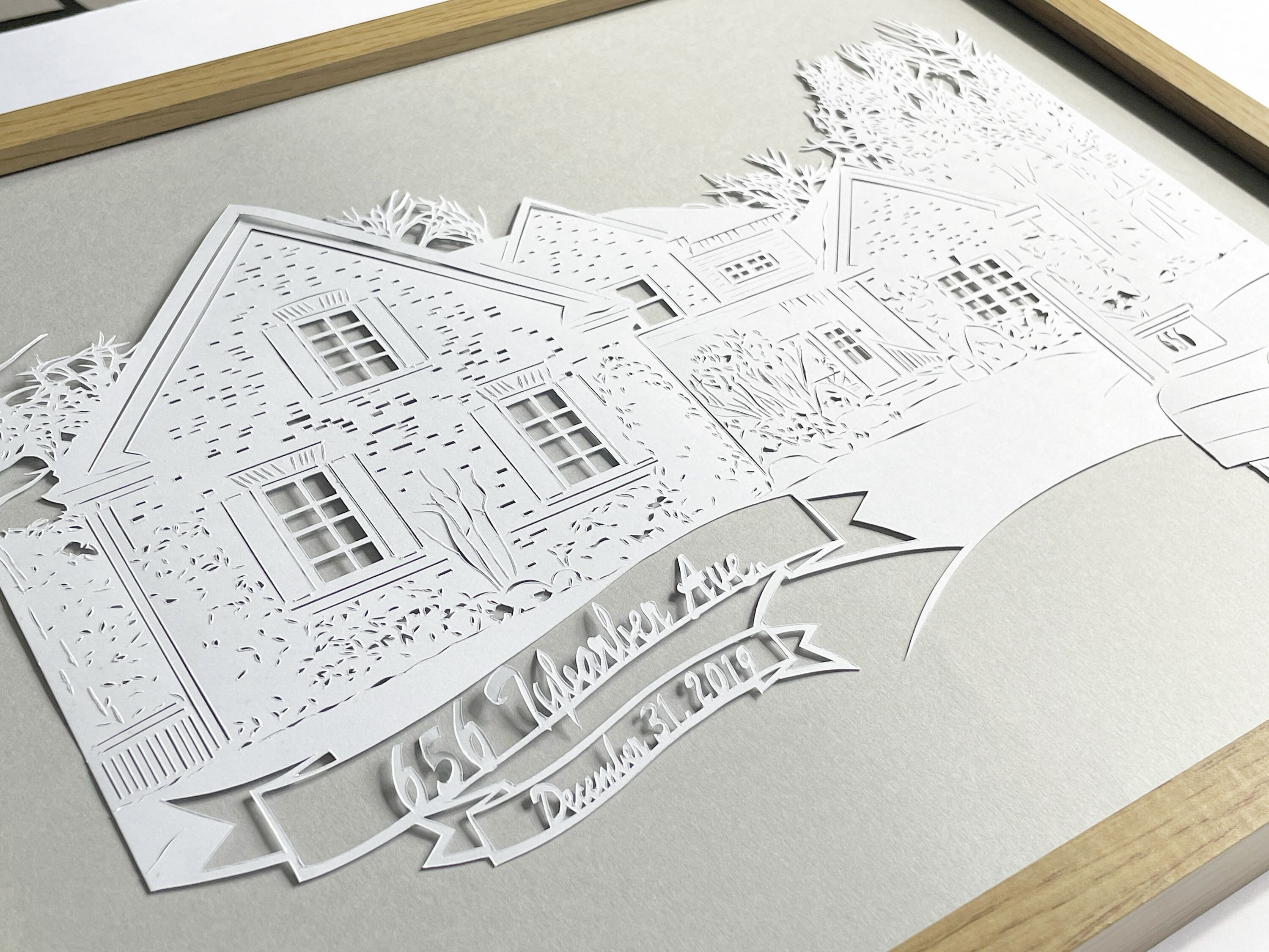 Personalised House Portrait Papercut Housewarming Gift - Etsy