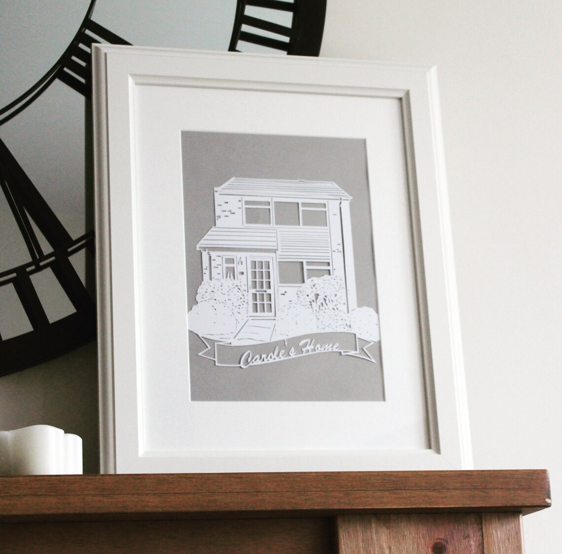 Personalised House Portrait Papercut Housewarming Gift - Etsy