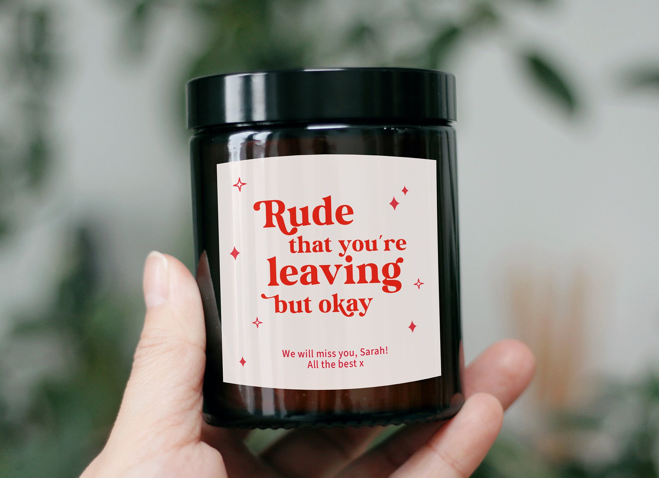 Leaving Gift for Work Colleague Friend Co Worker Funny Candle for Work ...
