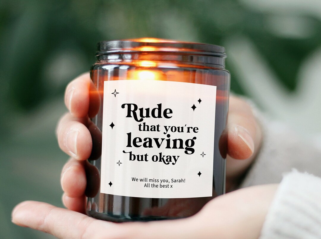 Leaving Gift for Work Colleague Friend Co Worker | Funny Candle for ...