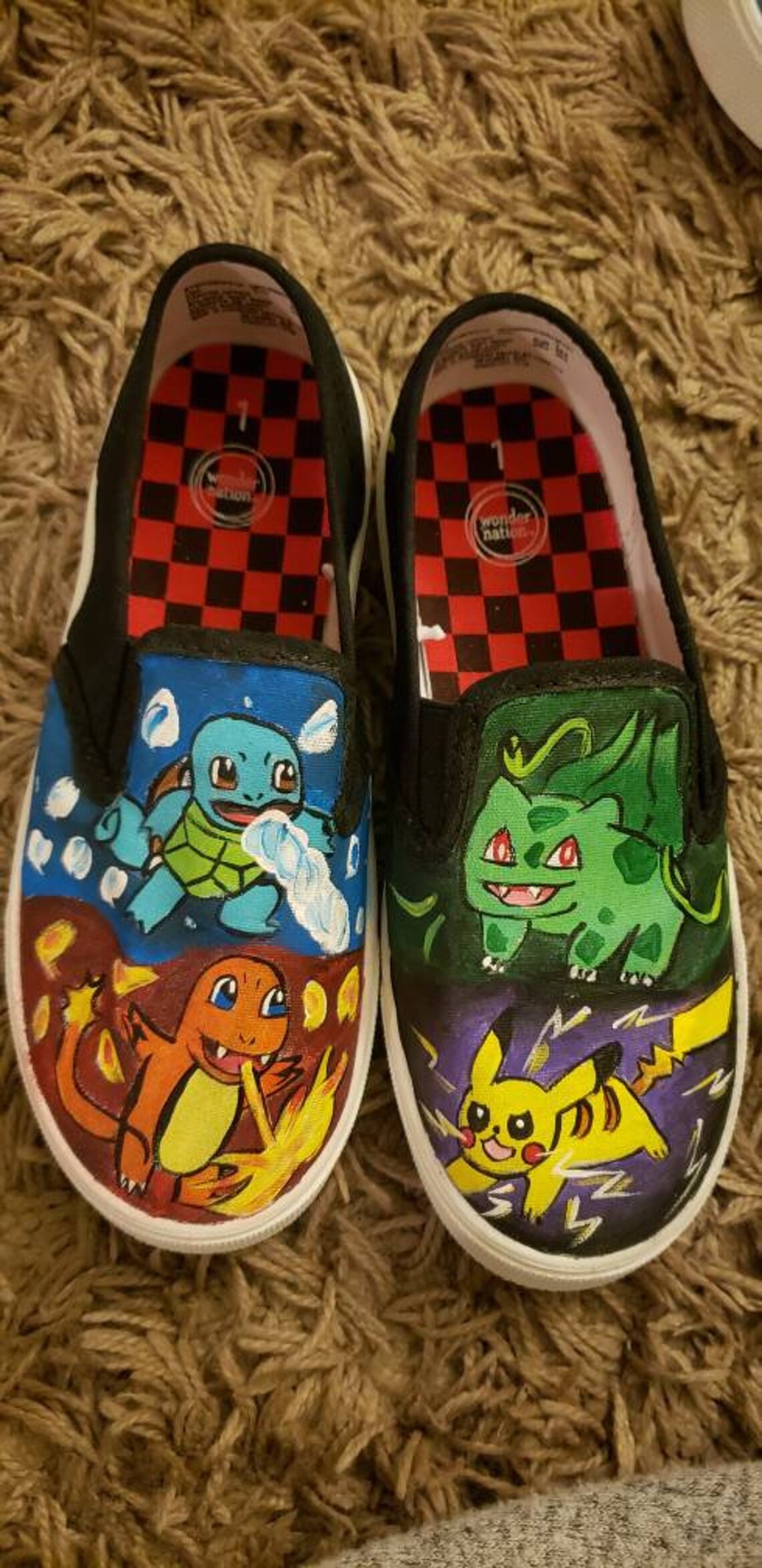 Pokemon painted shoes | Etsy