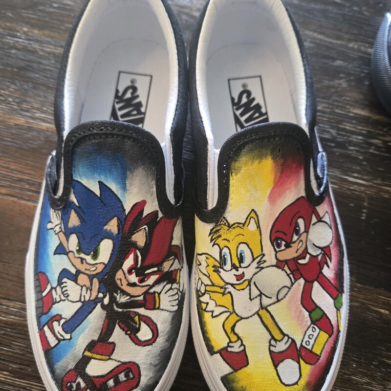Sonic the Hedgehog Shoes - Etsy