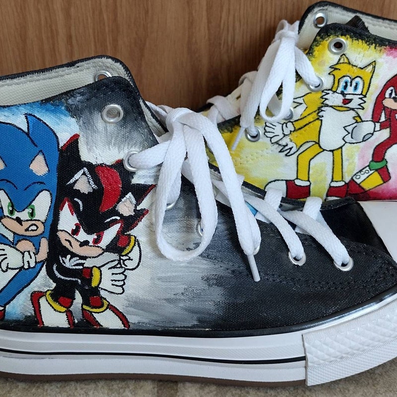 Sonic the Hedgehog Shoes - Etsy