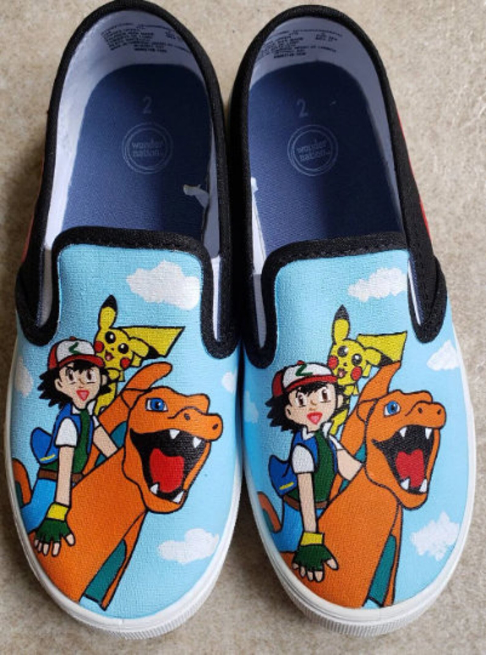 Pokemon Painted Shoes - Etsy