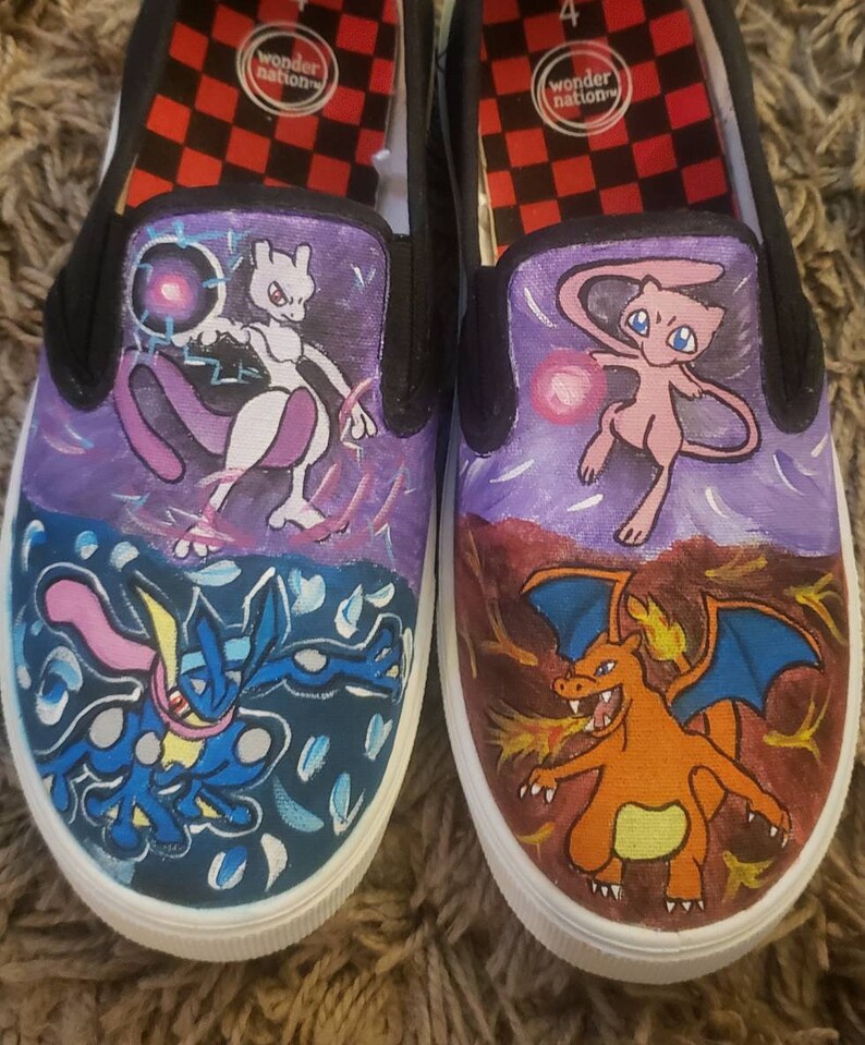 Pokemon Painted Shoes - Etsy