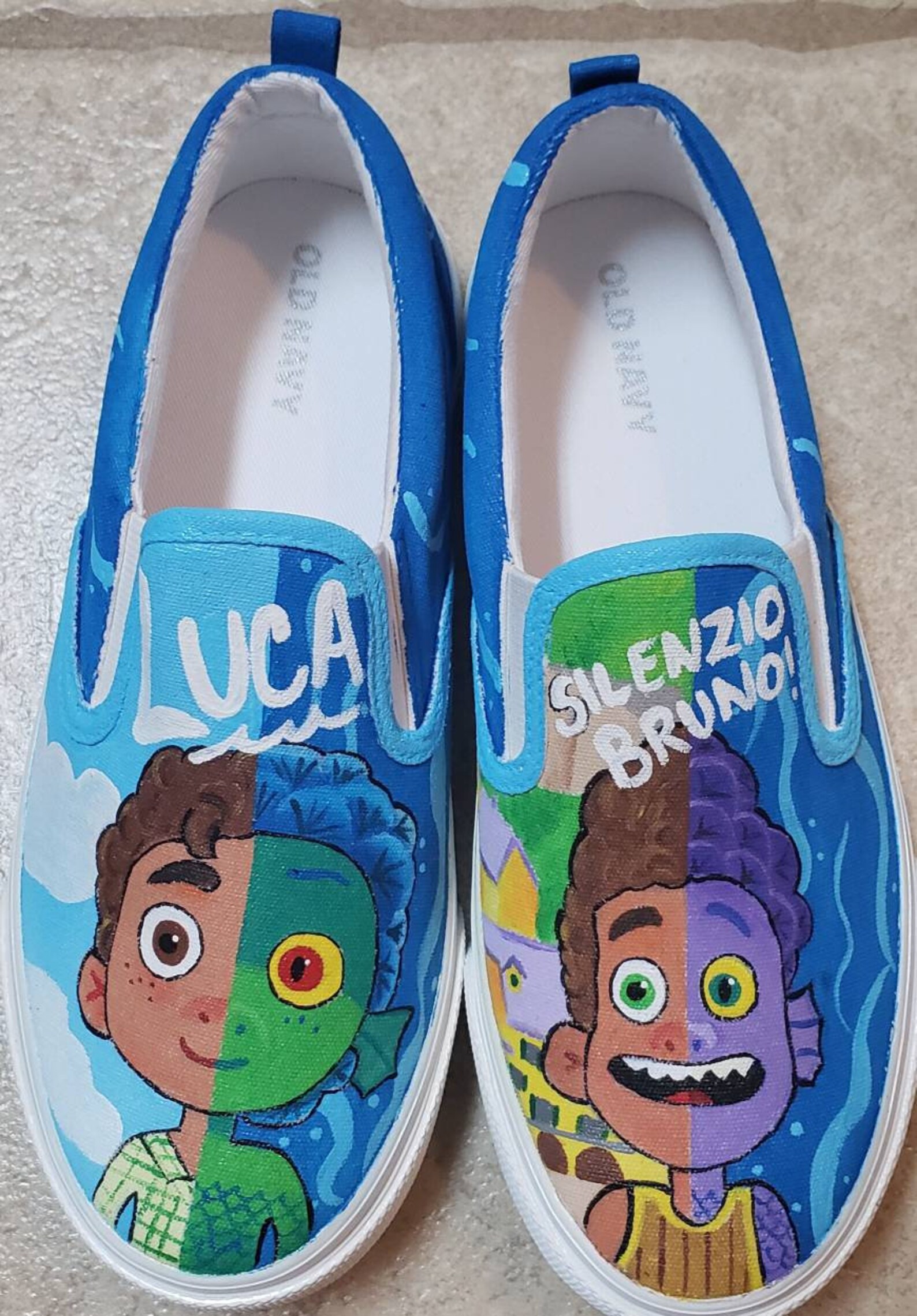 Luca Painted Shoes - Etsy