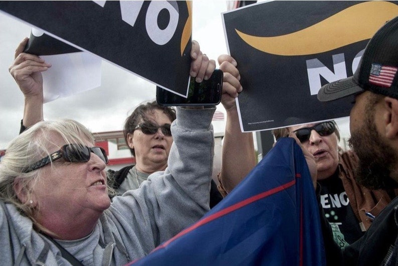 The Original 'no Trump' Logo Protest Placard not a - Etsy