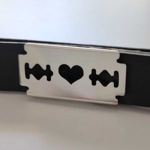 Razorblade Romance Heartagram Belt Buckle - HIM - Ville Valo Love Metal ...