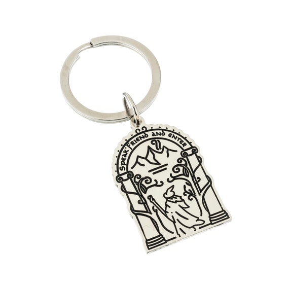Moria Gates Keychain Lord of the Rings Tolkien Rings of - Etsy