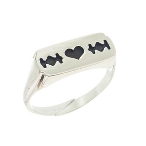 Razorblade Romance Ring - Him Ville Valo Love Metal - Stearling Silver ...