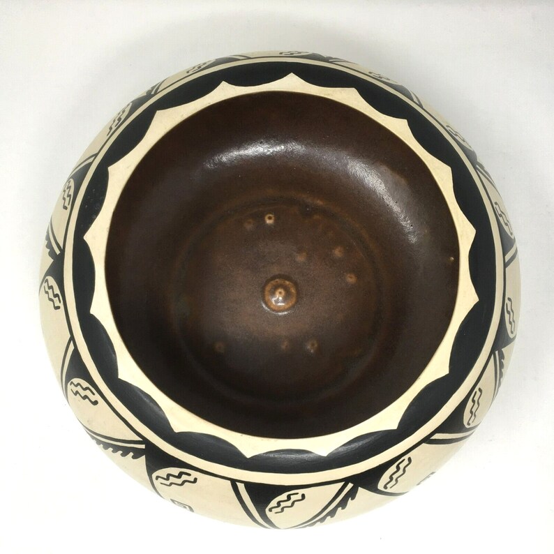 Hopi Designs Pottery Bowl Vase by Webb Polacca Signed Vintage - Etsy