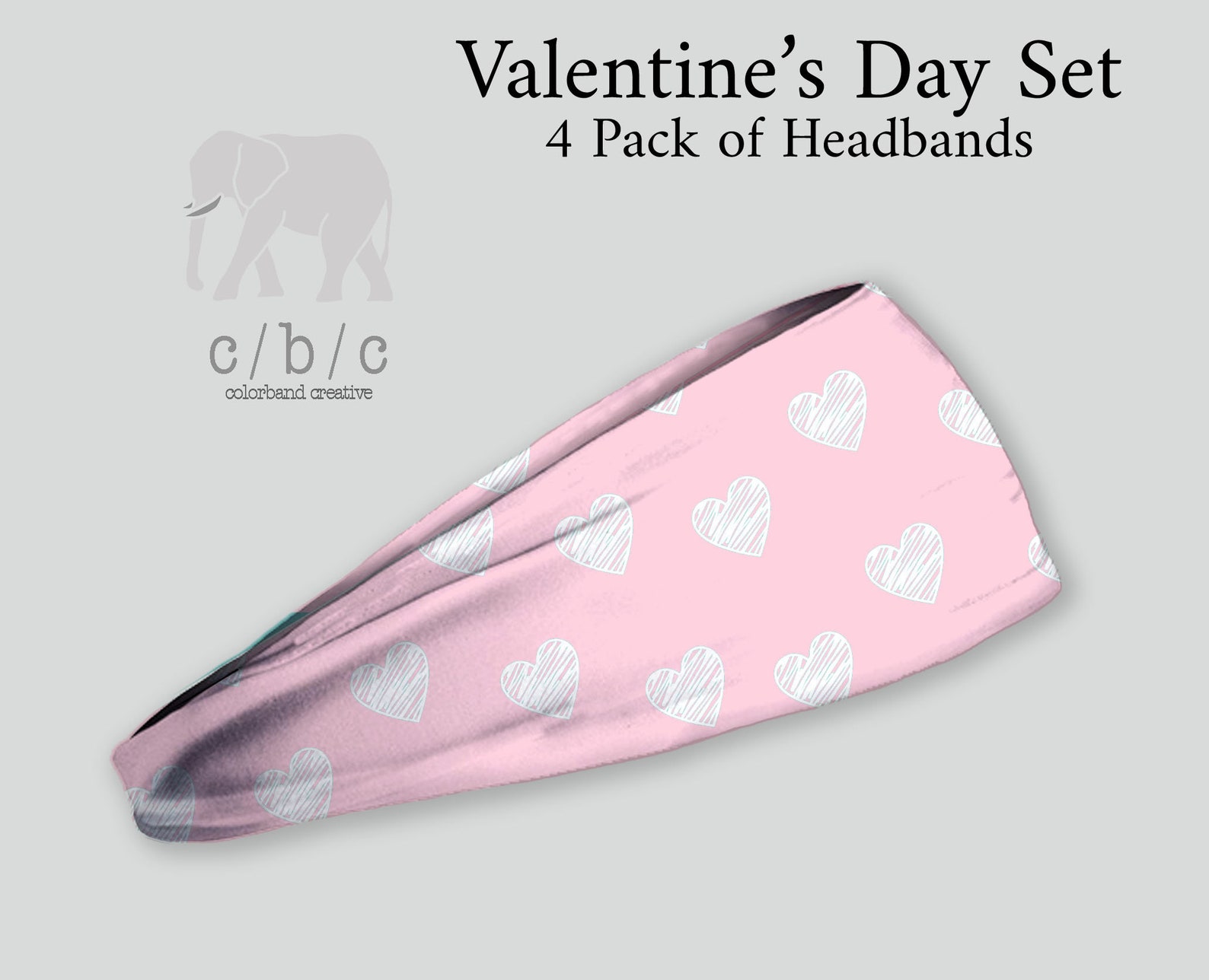 Valentines Day Headband Red Headband Pink Headband Hearts - Etsy