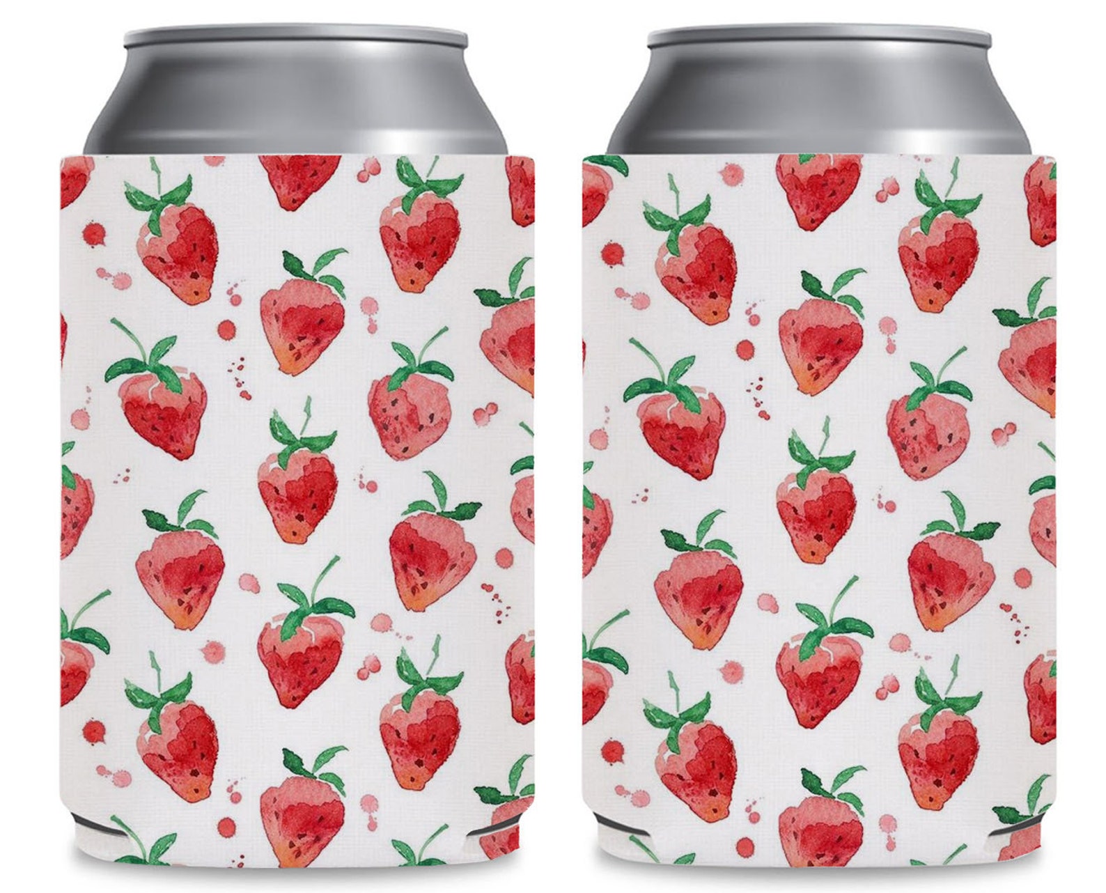 Strawberry Coozie Custom Colorband Coozie Beer Cup Holder - Etsy